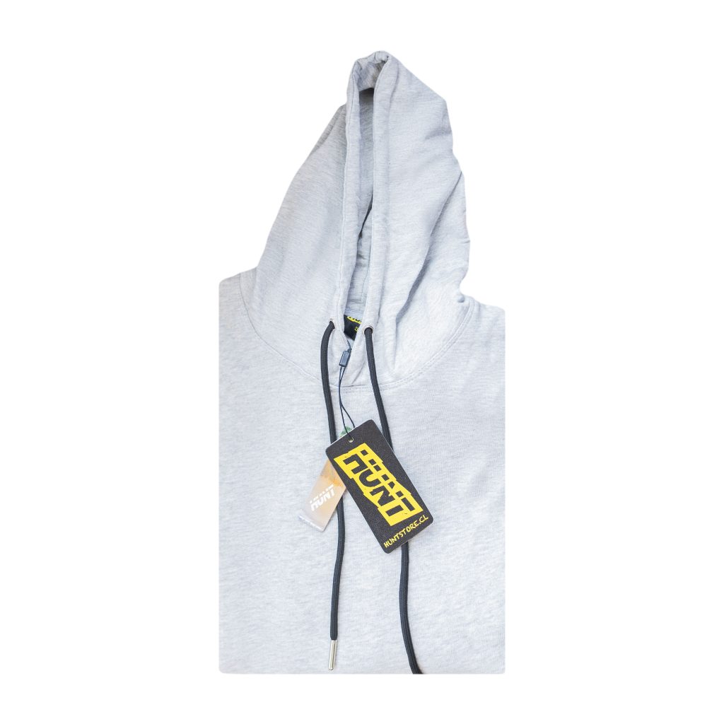 POLERON CANGURO CON GORRO GRIS – Hunt Store